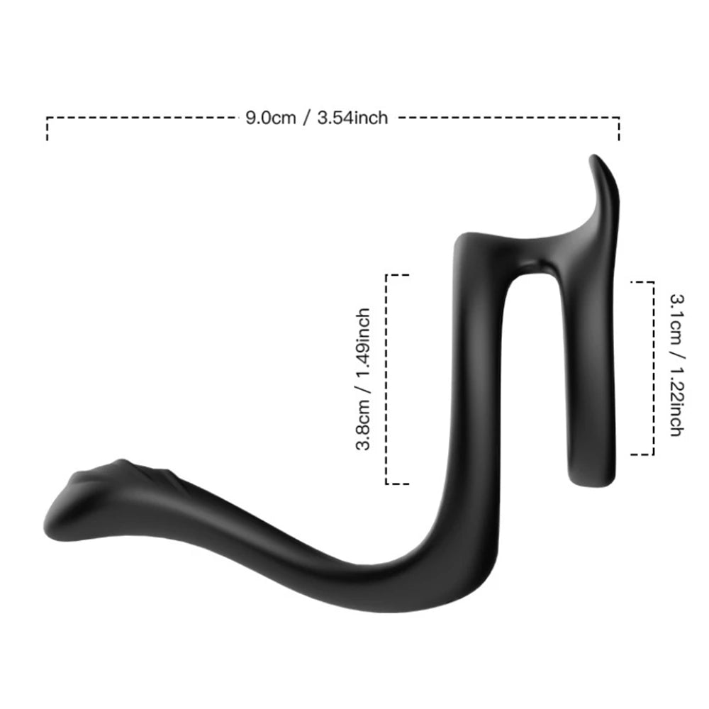 Stretchy Silicone Perineum Massaging Dual Penis Ring – Fidech