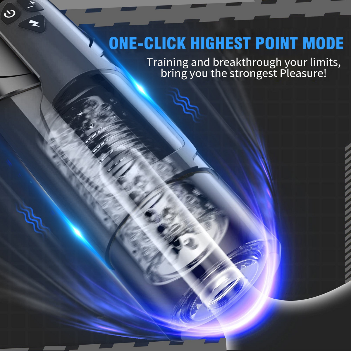 FIDECH Hands-Free 7 Thrusting Rotating Masturbation Cup with Suction C ...